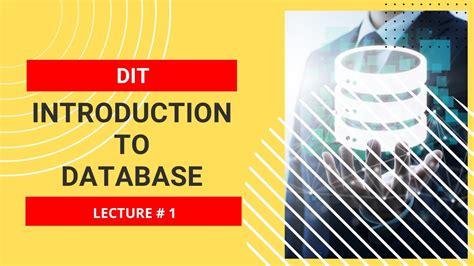 Dit Introduction To Db Lecture 1 Database Metadata Database Models Dbms Youtube