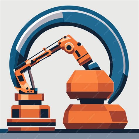 Industrial Robot Arm Kuka Vector Illustration Premium Ai Generated Vector