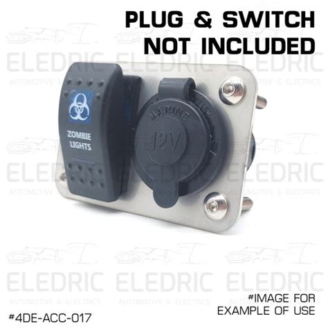 12v Power Outlet Carling Switch Flush Mount Plate Recessed Bracket