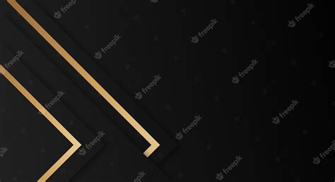 Premium Vector Abstract Premium Black Geometric Overlap Layers With Stripes Golden Lines