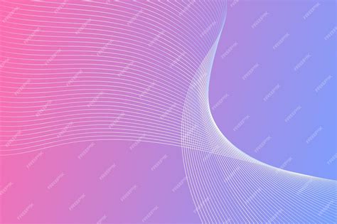 Premium Vector Minimalistic Gradient Wave Line Background
