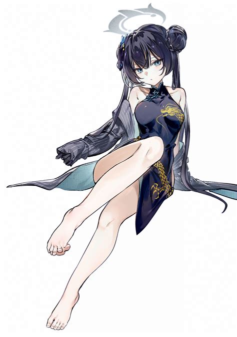 Amano Amn Amn Kisaki Blue Archive Blue Archive Highres Revision 1girl Bare Shoulders