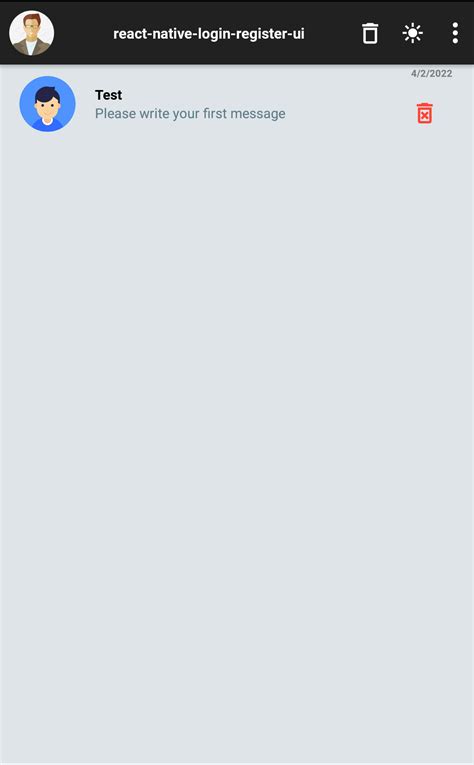Github Hirishu10reactnative Login Register Ui With Chatapp Functionality Simple Reactnative