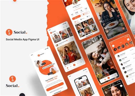 Social Media App Ui Design Social App Figma Ui Design Behance