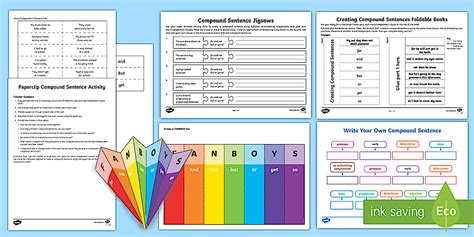 Conjunction Worksheets And Interactive Games Resource Pack