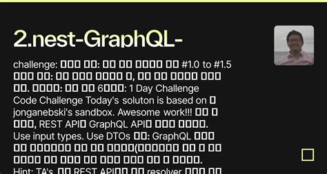 2nest Graphql Rest Codesandbox