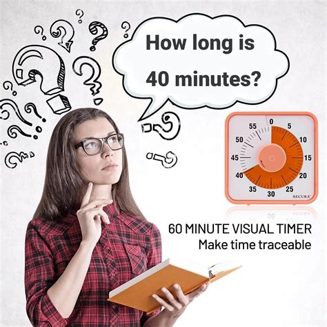 75 Inch Visual Timer 60 Minute Oversize Countdown Visual Timer For