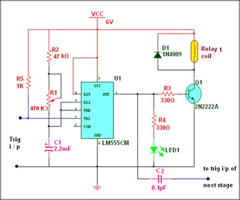 Three Stage Sequential Timer For DC Motor Control