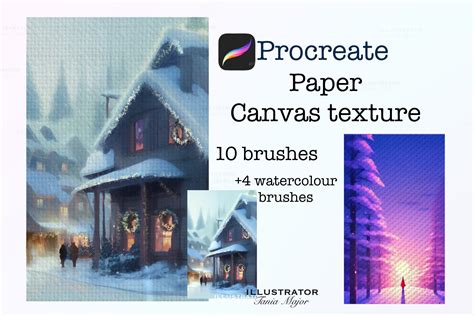 Procreate Canvas Paper Texture Brush Brushes ~ Creative Market