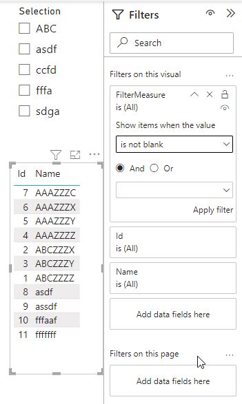 Solved Multiple Contains Filters Using Visual Filters Microsoft