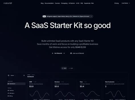 Nextjs Saas Starter Kit Lite By Makerkit A Undefined Template Built