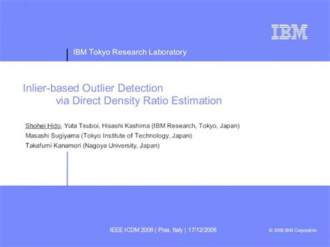 Pdf Inlier Based Outlier Detection Via Direct Density …inlier Based