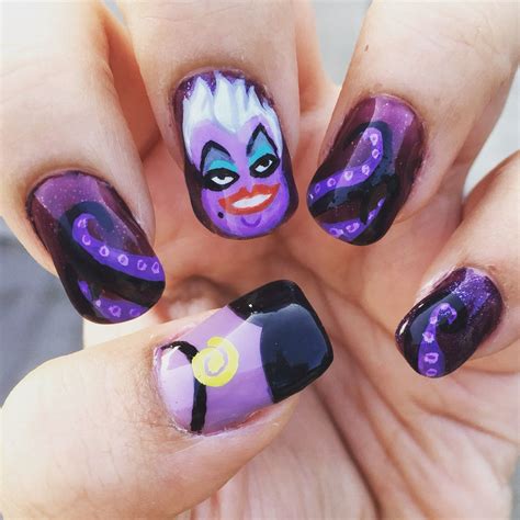 50 Beautiful Disney Villain Nail Art Sunnynerds Nail Art