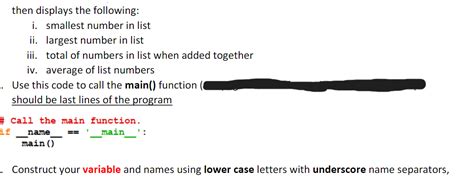 Solved Then Displays The Following I Smallest Number In Chegg