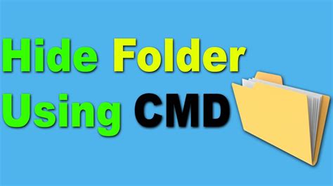 Hide Folder Hide Personal Filesfolder Securely With Command Prompt Cmd In Hindi Telling