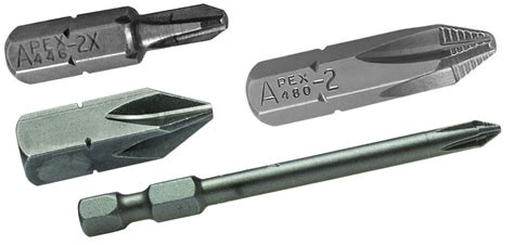 Apex Phillips Screwdriver Bits For Various Applications Dotco Tool
