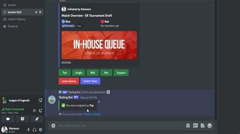 In House Queue Discord Bot Demo Youtube