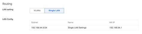 Configuring Vlans On The Mx Security Appliance Cisco Meraki Documentation