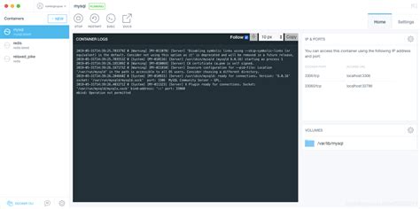 Docker 启动mysql以及问题 E Mysqlrootpasswordmy Secret Pwdatabase Is Uninitialized And Password