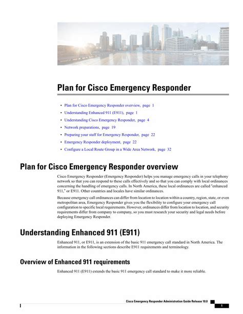 Pdf Plan For Cisco Emergency Responder · Plan For Cisco Emergency Responder