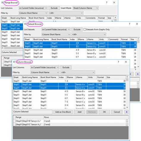 Help Online Origin Help Specifying Your Input Data