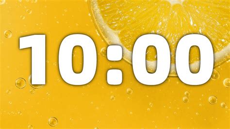 10 Minute Countdown Timer With Ticking Sound Alarm Clock Sound