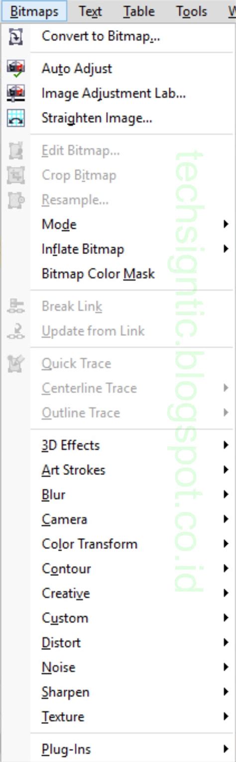 fungsi menu bar pada corel draw x7