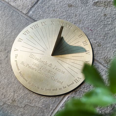 Personalised Copernicus Brass Sundial By Border Sundials