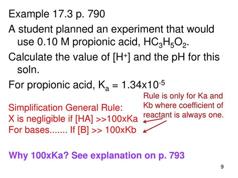 PPT - Acid - Base Equilibria Part III: K a and K b Calculations ...