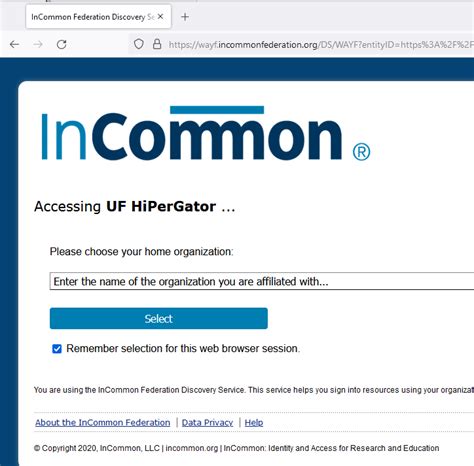 Federated Login Ufit Rc Documentation