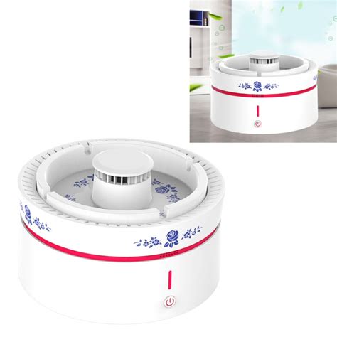 재떨이 공기 청정기 사무실 커피 책상 간접 연기 및 안개 제거 Pm25 공기 청정기 파란색 흰색