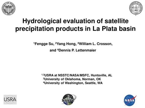 Ppt Hydrological Evaluation Of Satellite Precipitation Products In La