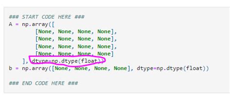 C1 W2 Assignment Exercise 1 Incorrect Type Error Linear Algebra For Machine Learning And Data