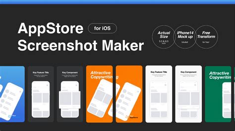 💙appstore Screenshot Image Maker Iphone 14 Figma
