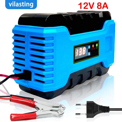 Зарядное устройство для автомобильного аккумулятора 12 В 8 А Aliexpress