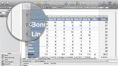 Numbers Adding Rows Youtube