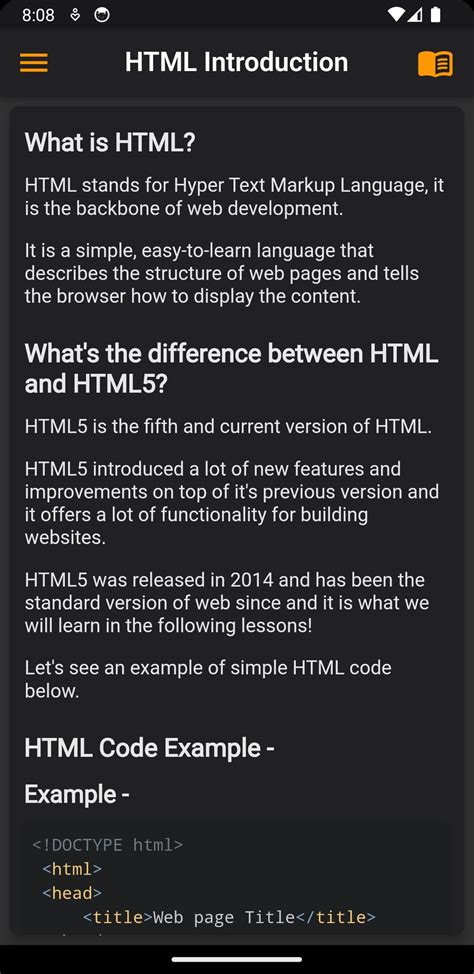 Learn Html Tutorial Apk For Android Download