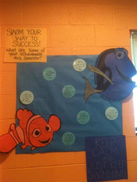 Swim You Way To Success A Finding Nemo Theme Where Residents Can Write Down Anything They Would