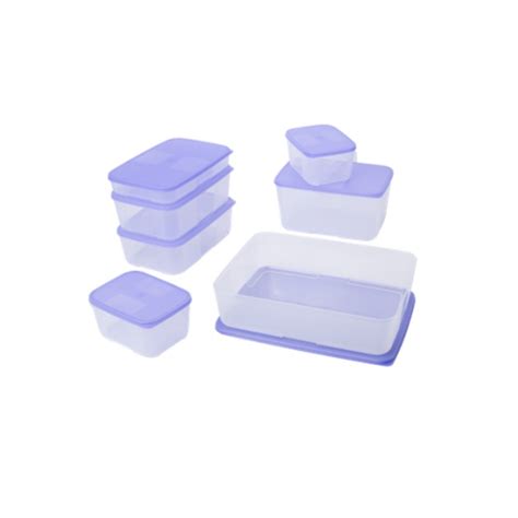 Genuine Freezermate Essential 7 Tupperware Freezer Box Set Shopee