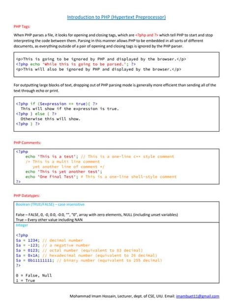 Web 8 Introduction To Php Pdf