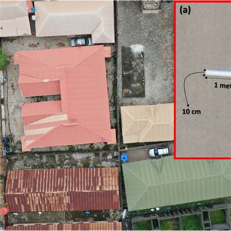 A Gcp Target Within The Red Box In The Study Area A Magnified View Download Scientific