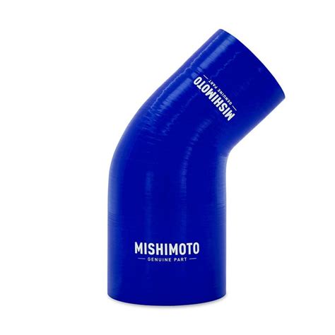 Mishimoto 45 Degree Silicone Transition Coupler 225 To 300 Blue
