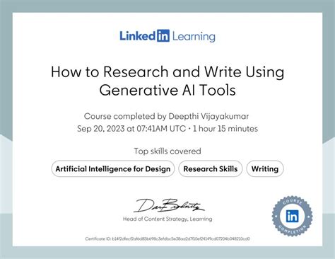 Deepthi Vijayakumar On Linkedin Certificate Of Completion