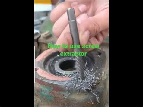 How to use screw extractor - YouTube