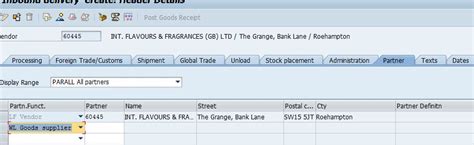 Goods Supplier Not Copied From Po To Inbound Deliv Sap Community
