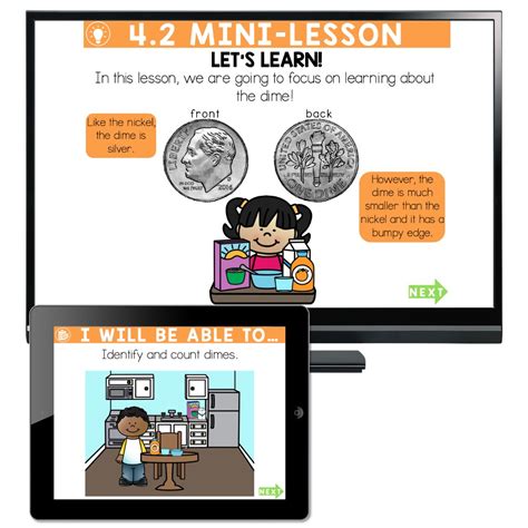 Lucky To Learn Math Dimes Lesson 42 Teaching Slides Lucky