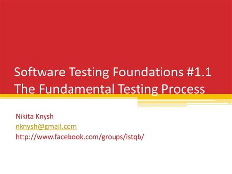 Fundamental Test Process New Pptx Computer Software And Applications Computing