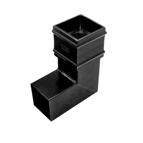 Alutec Traditional 72x72mm Aluminium Square Downpipe Bend 925°