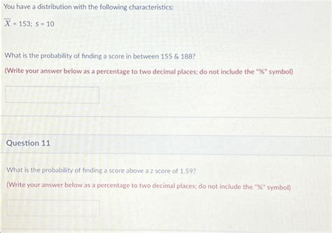 Solved What Does The Z Score You Calculated In The Previous Chegg Com