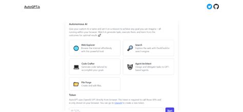AutoGPT JS Browser Based AI For Effortless Web Exploration